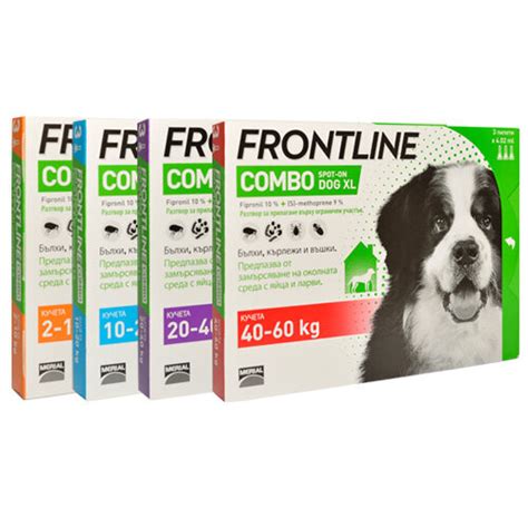 Противопаразитни пипети за кучета Frontline Combo 3 бр Зоомаг бг