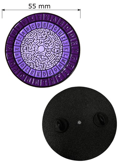 Enamel Pin Spinning Decipher Wheel Escape Rooms By Elude