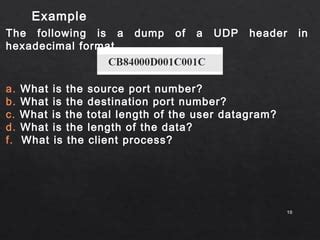 User Datagram Protocol For Msc CS PPT