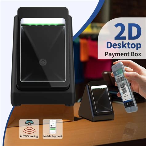 Gtcodestar Gt 610a Payment Box Wireless Desktop Barcode Scanner Qr Code Reader Table 2d Barcode