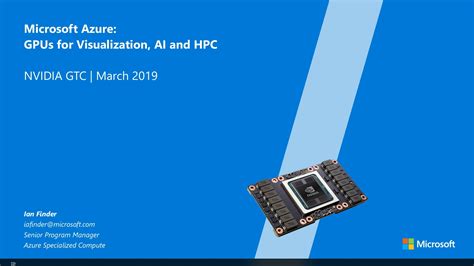 Gtc Silicon Valley 2019 Microsoft Azure Gpus For Visualization Ai