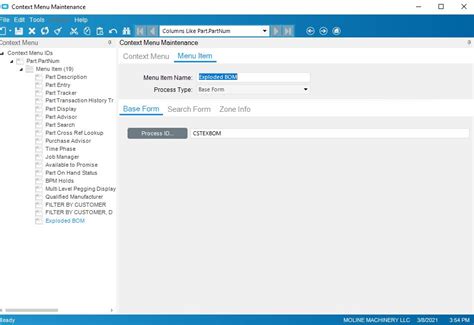 Context Menu Customization Issues Epicor Erp 10 Epicor User Help Forum