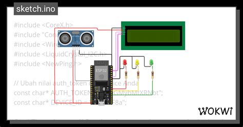 Sensor Parkir Esp32corex Copy Wokwi Esp32 Stm32 Arduino Simulator