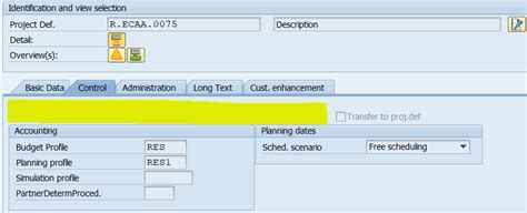 Solved Project Profile Field Does Not Appear In Cj20n Or Sap