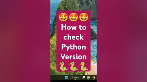 🤩how To Check Python Version Check Python Version In Cmd Shorts Python Ytshorts Youtube