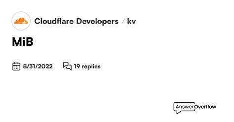 Mib Cloudflare Developers