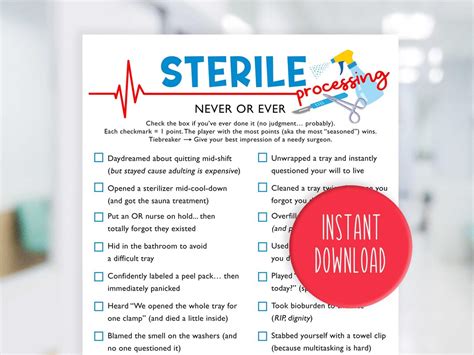 Never Or Ever Game Sterile Processor Game Sterile Processing Game
