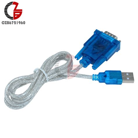 Jual Preorder Usb To Rs232 Com Port Serial 9 Pin Db9 Cable Convertor Cable Adapter Support