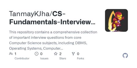 Github Tanmaykjhacs Fundamentals Interview Questions This Repository Contains A