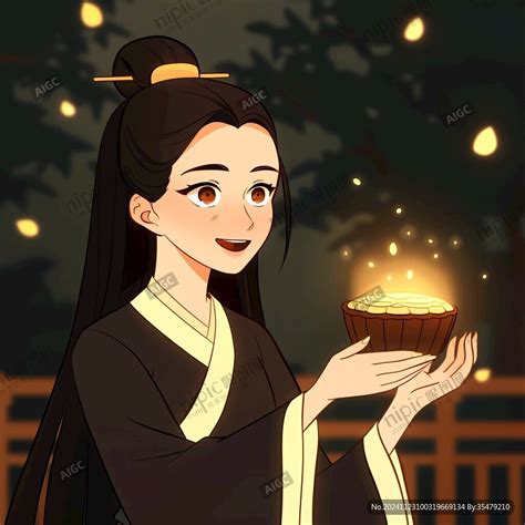 Ai创作图q版书生 桂花糕女孩 执灯宫女 白素贞卡通造型 Q版潘安 田螺姑娘 头像约稿 中秋月饼人物插画 Q版寿星 月饼拟人 动漫中秋 Q版卫