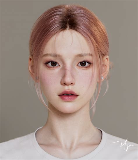 壁纸 Yjm Cgi 妇女 肖像 亚洲人 脸红 简单的背景 3534x4096 1am 2298302 电脑桌面