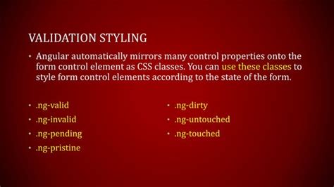 Angular Form Validations Ppt