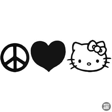 Peace Love Hello Kitty Matrica Hello Kitty Matrica Hello