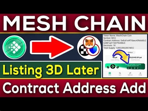 MeshChain Contract Address Add MeshChain Listing Th January MCC Coin Price Rizwan