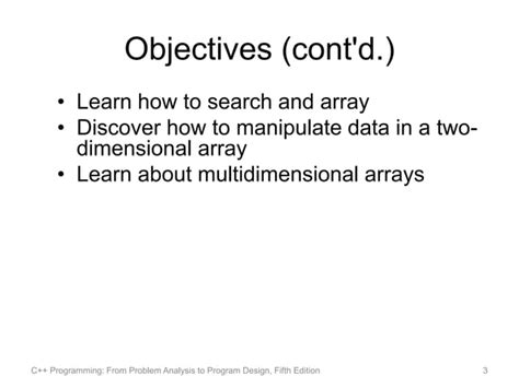 lecture 22 array 1in programming language c ppt