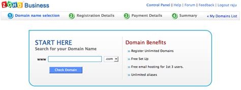 New Domain Registration In Zoho Business Zoho Blog