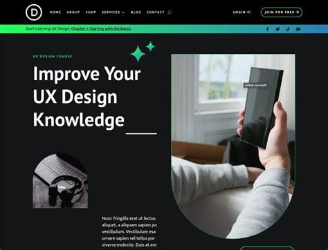 Download A Free Header And Footer Template For Divis Online Course