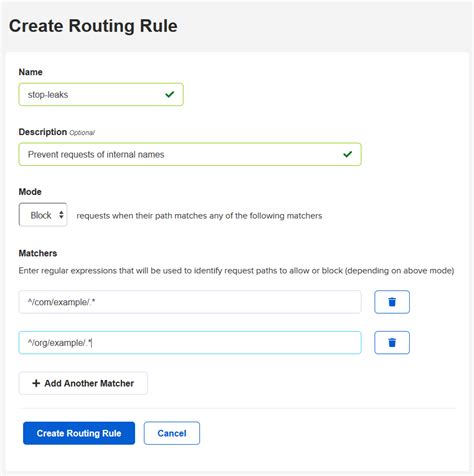 routing rules