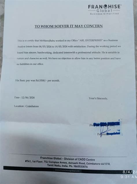 Manoj Babu On Linkedin Internship Businessanalyst