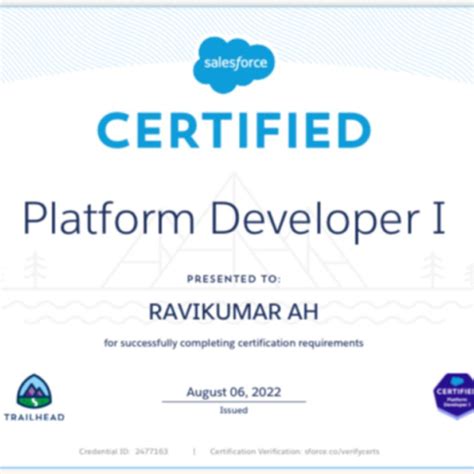Ravi Kumar A H On Linkedin Pd1 Salesforcedevelopers
