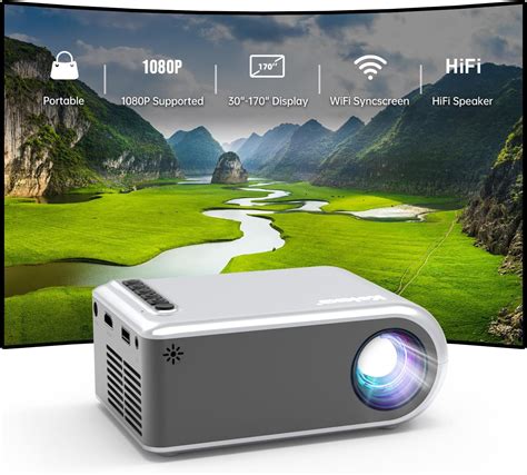 Amazon Com Mini Projector With Wifi Kolexa Small Portable Projector Supported Full Hd P