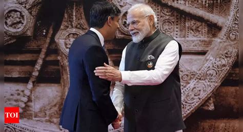 Modi Modi And Sunak Discuss Progress Of India Uk Fta Negotiations Hope To Iron Out Differences