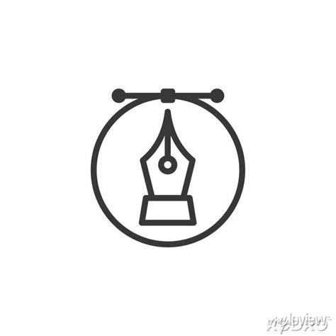 Pen Tool Cursor Icon Symbol Template Black Color Editable Simple Posters For The Wall • Posters