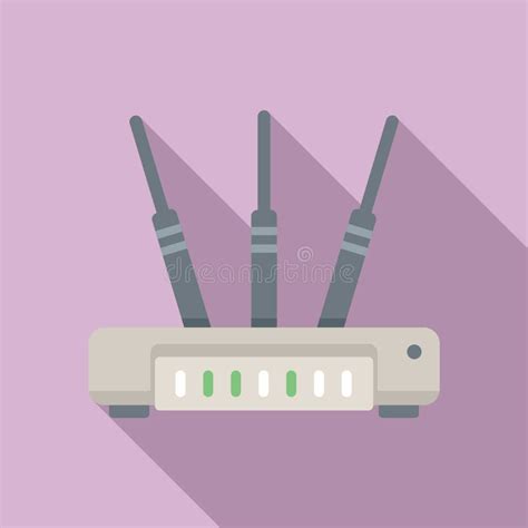 computer modem icon flat vector wifi router stock vector