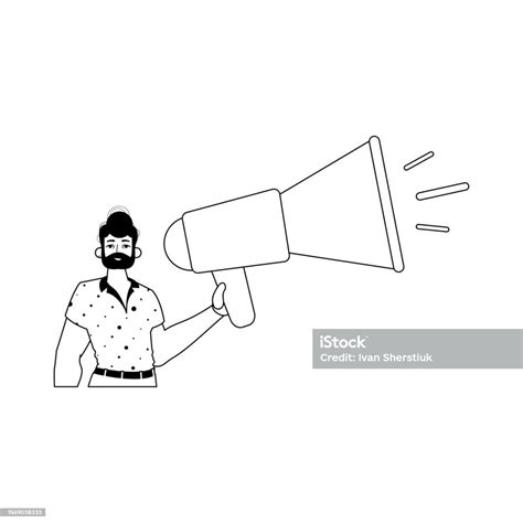 조롱은 황소 뿔을 들고 있습니다 시간 개념 해적판과 Lacuna 아날로그 히트 트렌디한 스타일 벡터 일러스트레이션 때리기에 대한 스톡 벡터 아트 및 기타 이미지 Istock