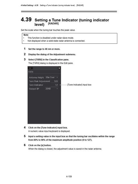 Tune Indicator Adjustment Pdf