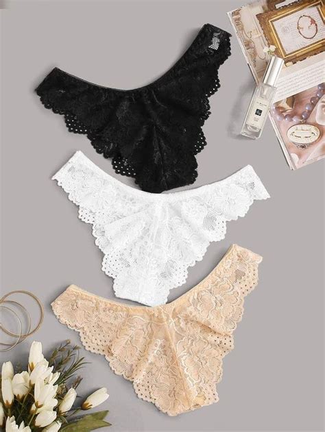 3pack Floral Lace Panty Set Artofit