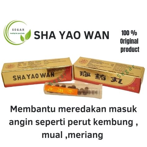 Jual Sha Yao Wan Original Meredakan Masuk Angin Seperti Perut Kembung