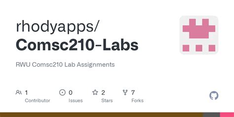 Github Rhodyappscomsc210 Labs Rwu Comsc210 Lab Assignments