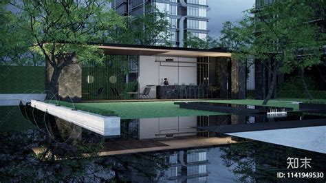 现代小区景观廊架su模型下载【id1141949530】知末su模型网