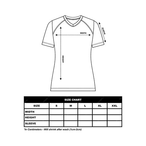 Premium Vector Short Sleeve T Shirt Size Chart Woman Round Square And