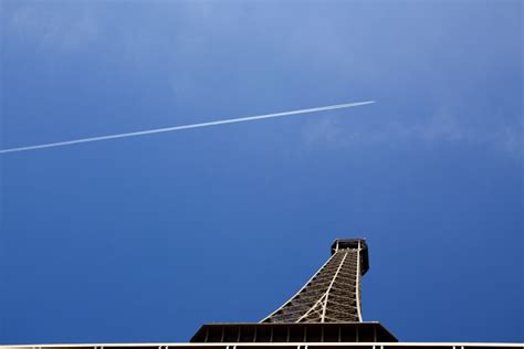 Eiffel Tower And Contrail Duncan Co