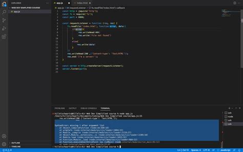 what can i do about this node js error r learnjavascript