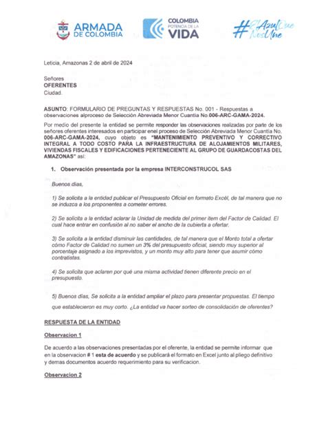 Formulario Preguntas Y Respuestas Pdf