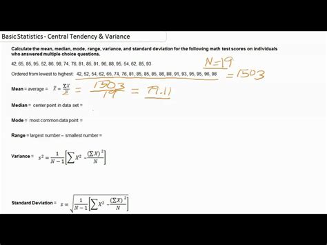 Basic Statistics Part 1 Youtube