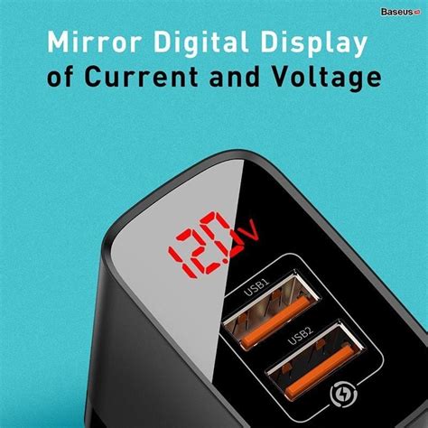 Bộ sạc nhanh PD3.0/QC 3.0 Baseus Mirror Lake PPS Digital Display Quick
