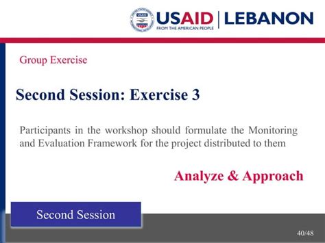Training On Logical Framework Approach Monitoring And Evaluation Framework And Results Framework