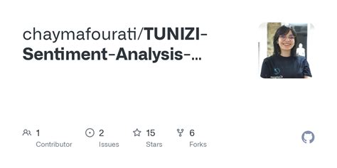 Github Chaymafourati Tunizi Sentiment Analysis Tunisian Arabizi Dataset
