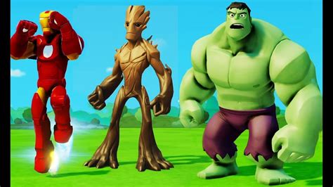 Все серии подряд без остановки про Халка Железного Человека Грута и Машинки Disney для детей