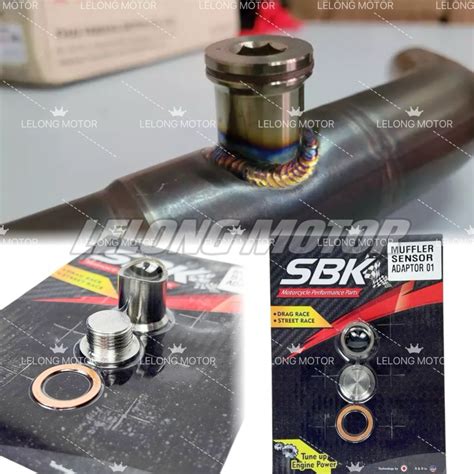 Exhaust Muffler Sensor Adaptor Sbk Y15zr Rs150 R15 Mt15 Dyno Thailand Ekzos Muffler Adaptor