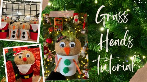 How To Make Grass Heads Craft Tutorial