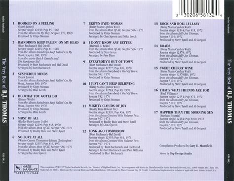 Music Of My Soul Bjthomas 1997 The Very Best Of Bjthomasvs 320kbps