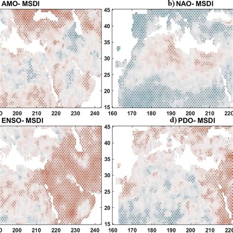 The Maps Obtained From The Correlation Coefficient Between