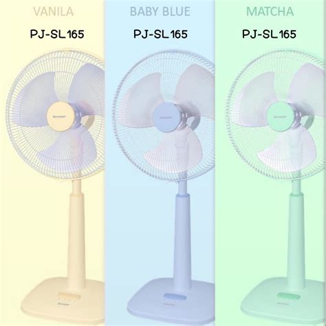 พัดลมปรับระดับ ขนาด 16 นิ้ว ยี่ห้อ ชาร์ป Sharp มีหลายรุ่น ต่างกันที่ดีไซน์ รุ่น Pj Sl164