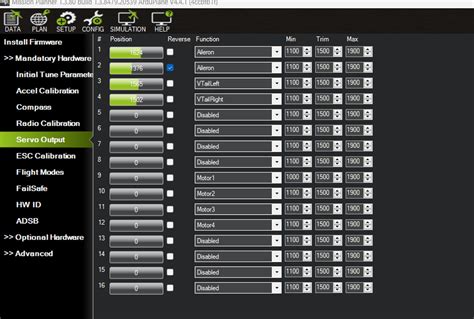 Getting Control Surfaces And Vtol Motors Spinning On Titan Dynamics Cobra Quadplane Vtol Plane