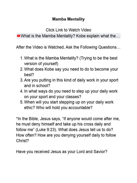 Mamba Mentality Pdf